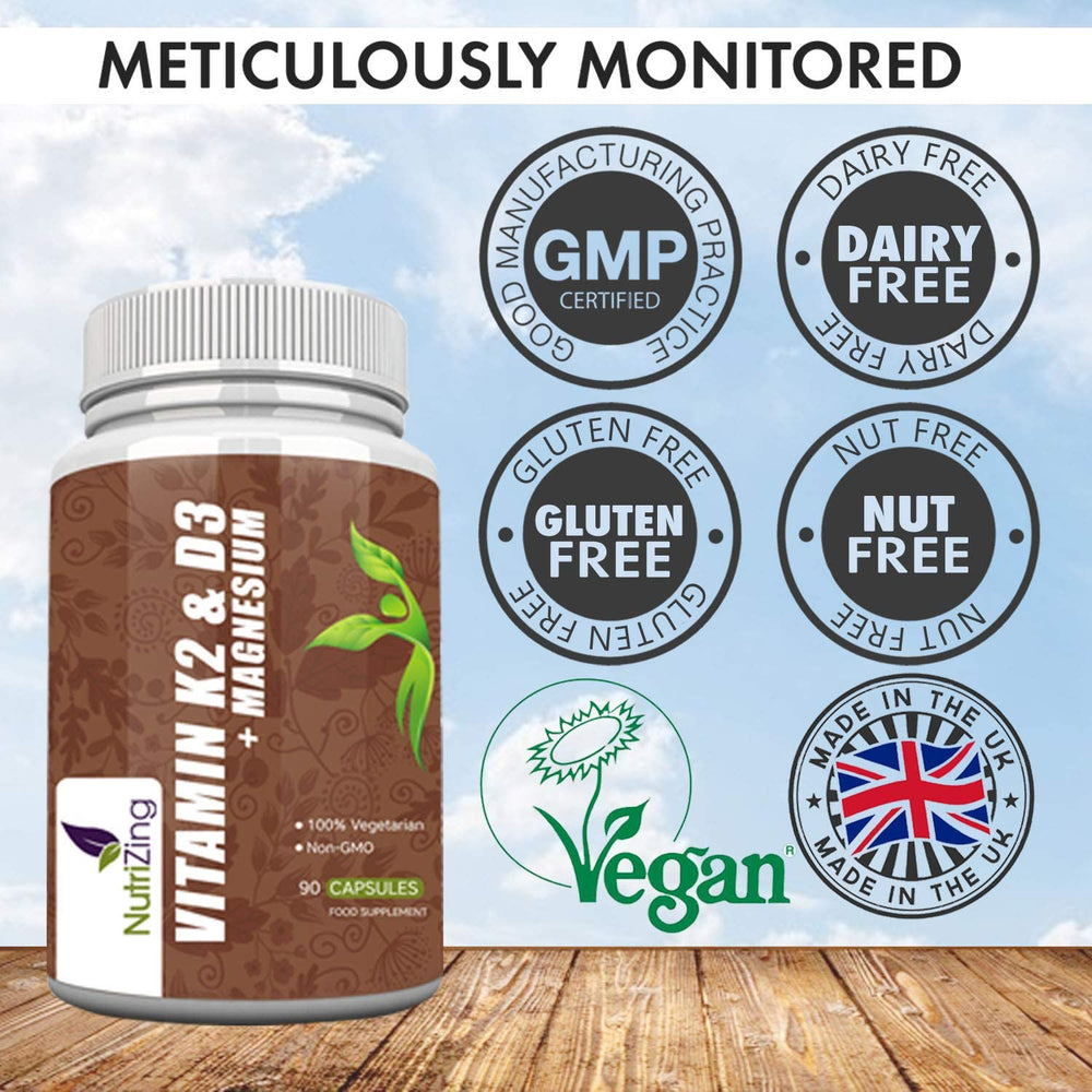 Vitamin D3 and K2 Combination Supplement – NutriZing